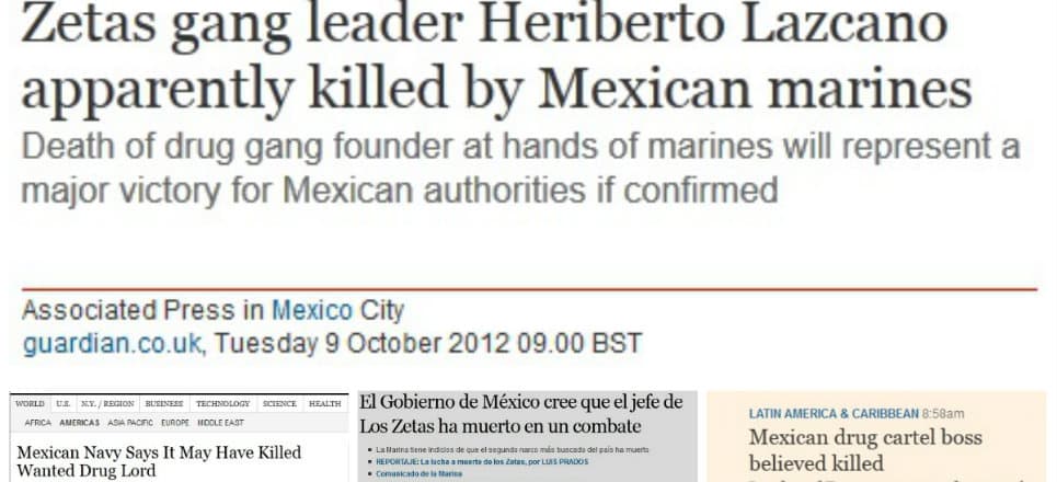 Prensa extranjera destaca presunta muerte de ‘El Lazca’ | Aristegui ...