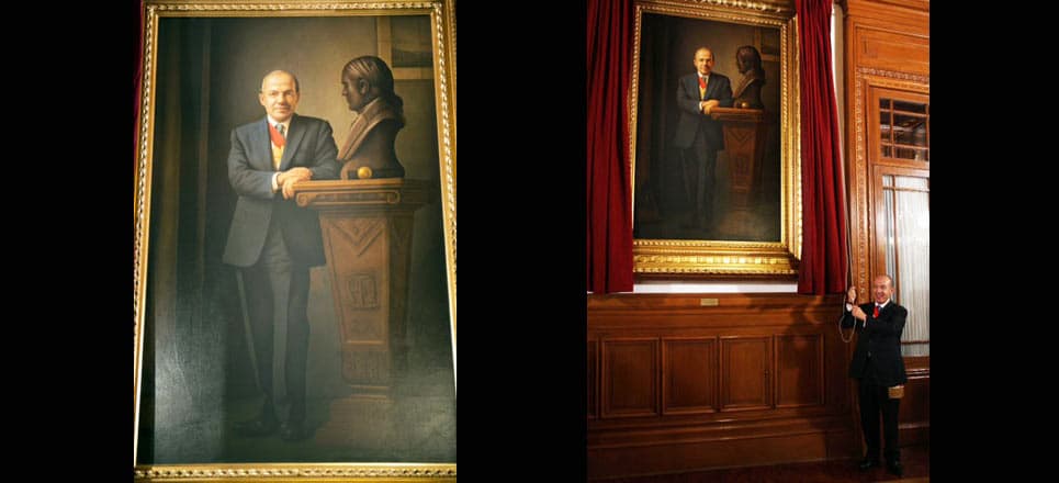 Calderón se despidió con tres retratos al óleo que nos costaron ...