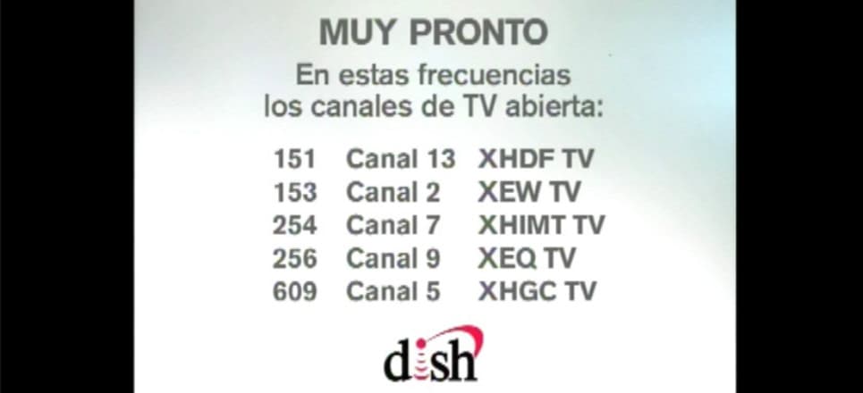 Dish asigna frecuencias para canales de TV abierta | Aristegui Noticias