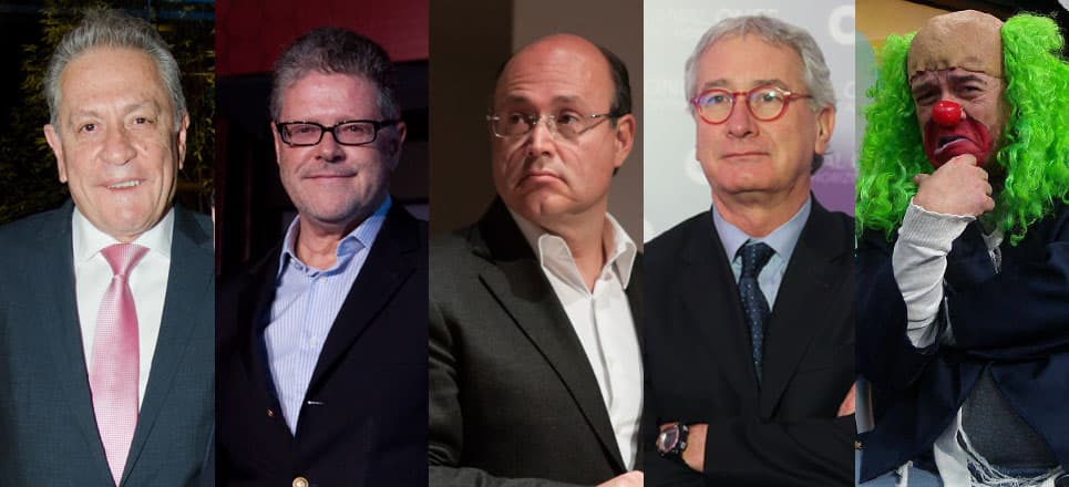 Hernández, Raphael, Sarmiento, Cárdenas, Solórzano y 'Brozo', sobre ...