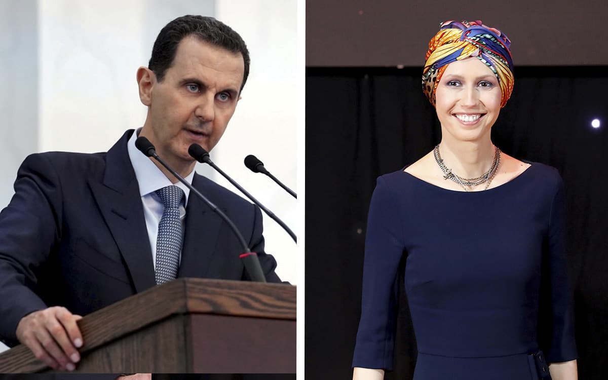 El presidente de Siria, Bashar al Assad, y su esposa Asma dan positivo por coronavirus ...