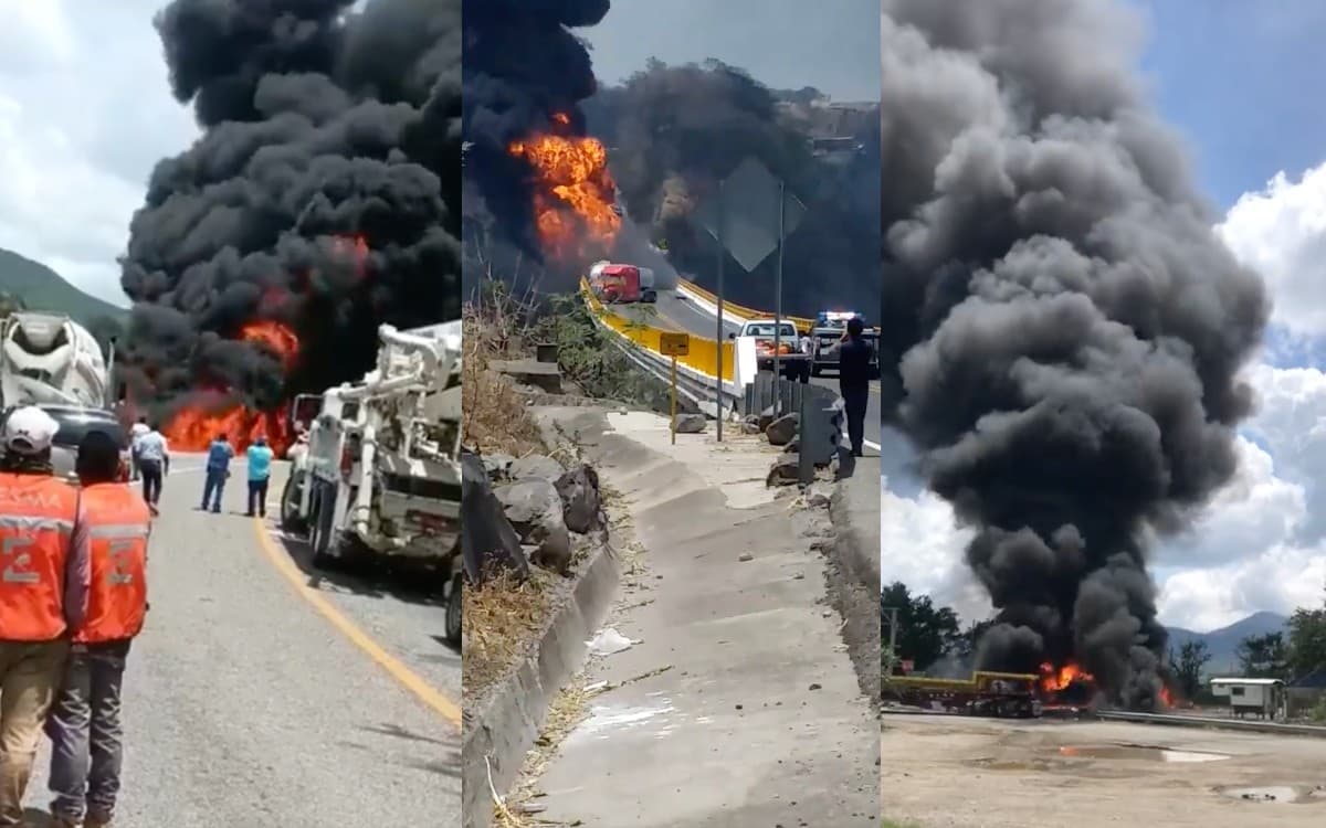 Reportan explosión de pipa cargada con diesel en carretera Guadalajara ...