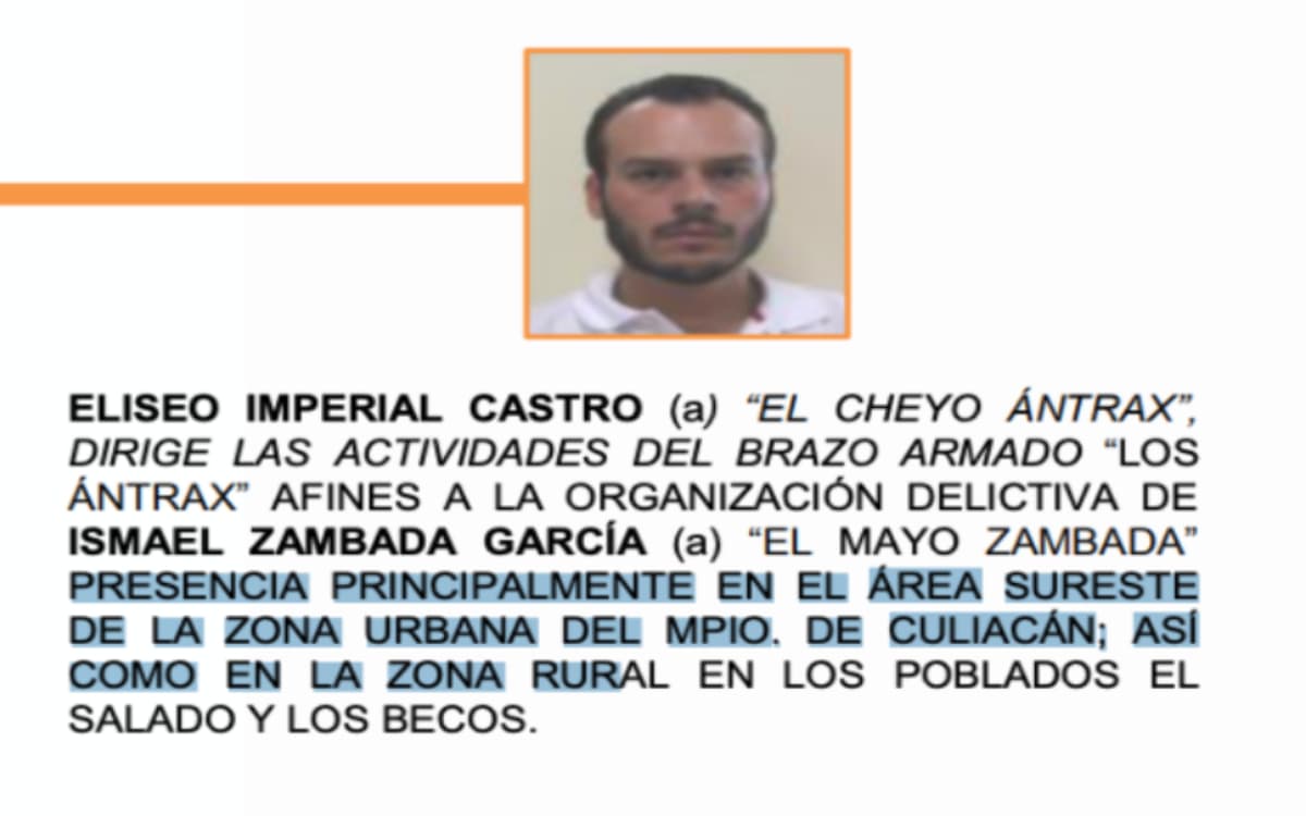 Asesinan en Sinaloa al 'Cheyo Ántrax', sobrino del 'Mayo' Zambada ...