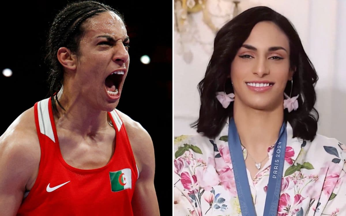 Imane Khelif posa con guantes de boxeo, medalla de oro y renovada ...
